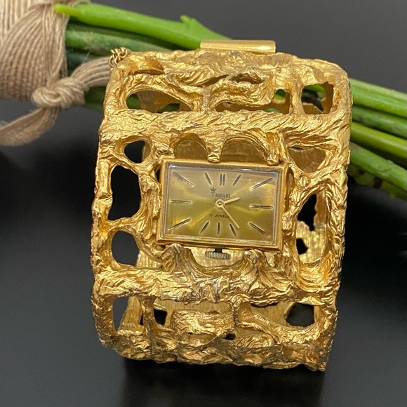 Trifari | Jewelry | Vintage Trifari Jon Bailey Sculptured Goldtone Wide ...